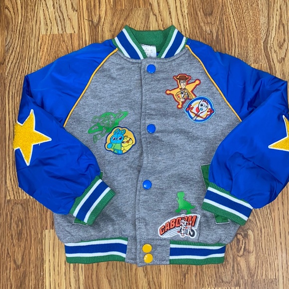 Disney | Jackets & Coats | Disney Toy Story Letterman Jacket With Snaps ...